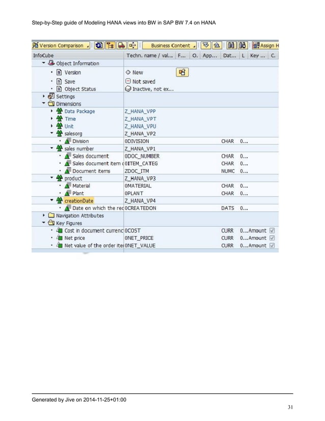 Step by-step-guide-of-modeling-hana-views-into-bw-in-sap-bw-7-4-on-hana | PDF