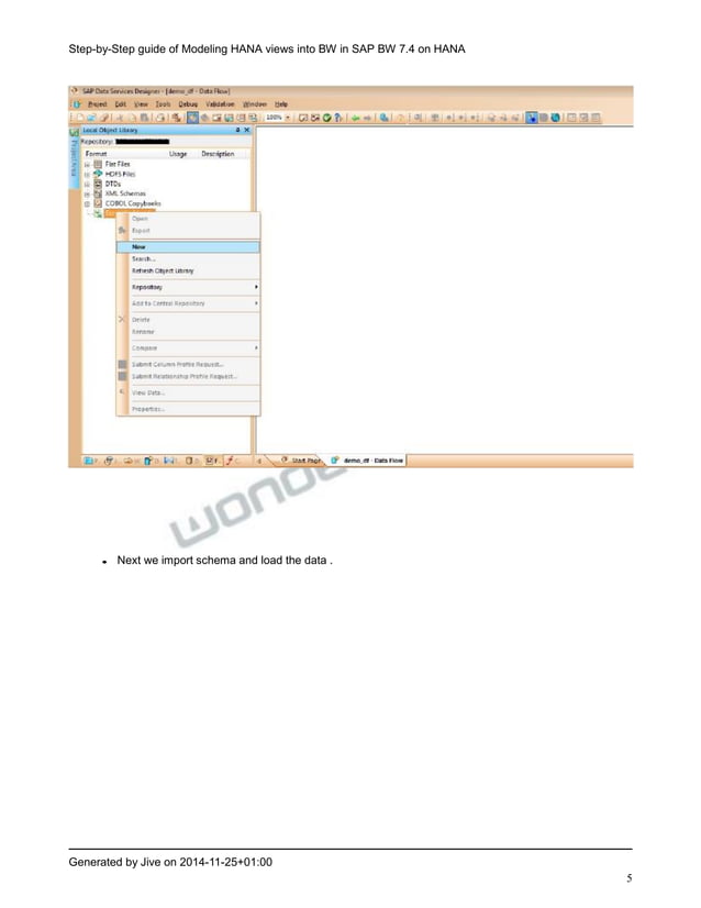 Step by-step-guide-of-modeling-hana-views-into-bw-in-sap-bw-7-4-on-hana | PDF