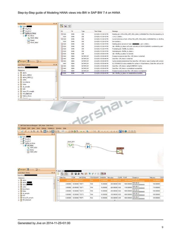 Step by-step-guide-of-modeling-hana-views-into-bw-in-sap-bw-7-4-on-hana | PDF
