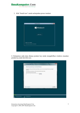 Step by-step-install-windows-8 | PDF