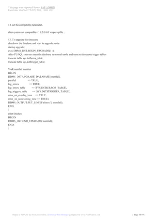 oracle upgradation | PDF