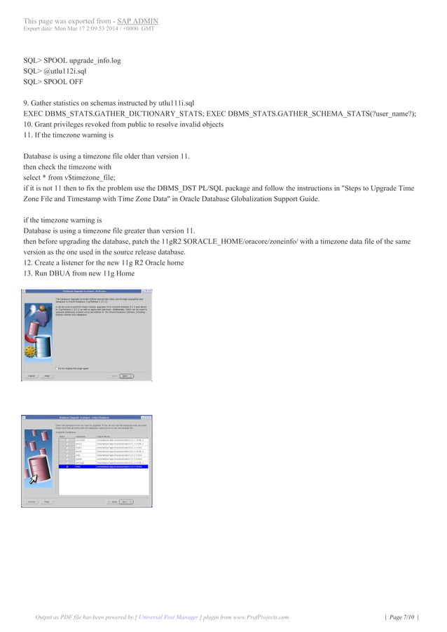 oracle upgradation | PDF