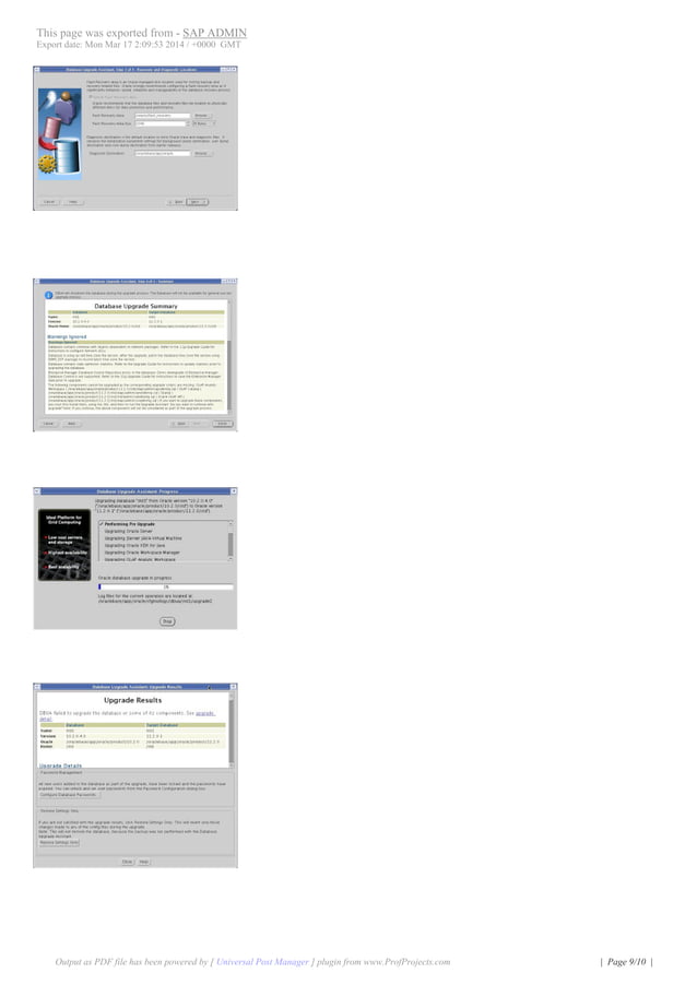 Oracle Upgradation Pdf
