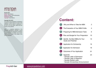 Preparation Guide to International MBA Admissions | PDF