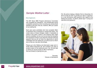 Preparation Guide to International MBA Admissions | PPT