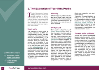 Preparation Guide to International MBA Admissions | PPT