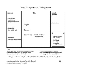 Step By Step To The Science Fair | DOC