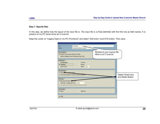 Step by-step-to-upload-new-customer-master-record-with-lsmw | PDF