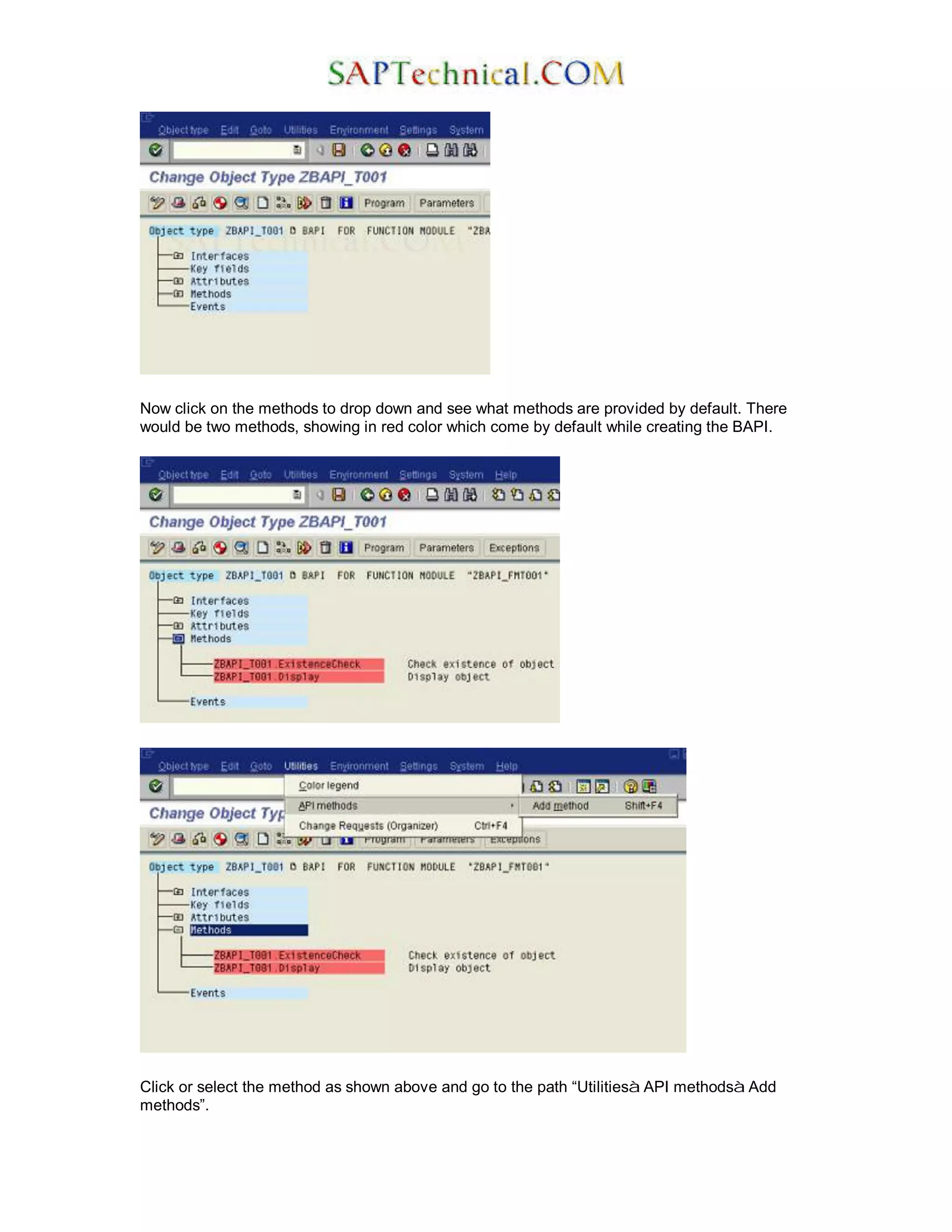 Step by-step creation of a bapi in detailed steps with scr… | PDF