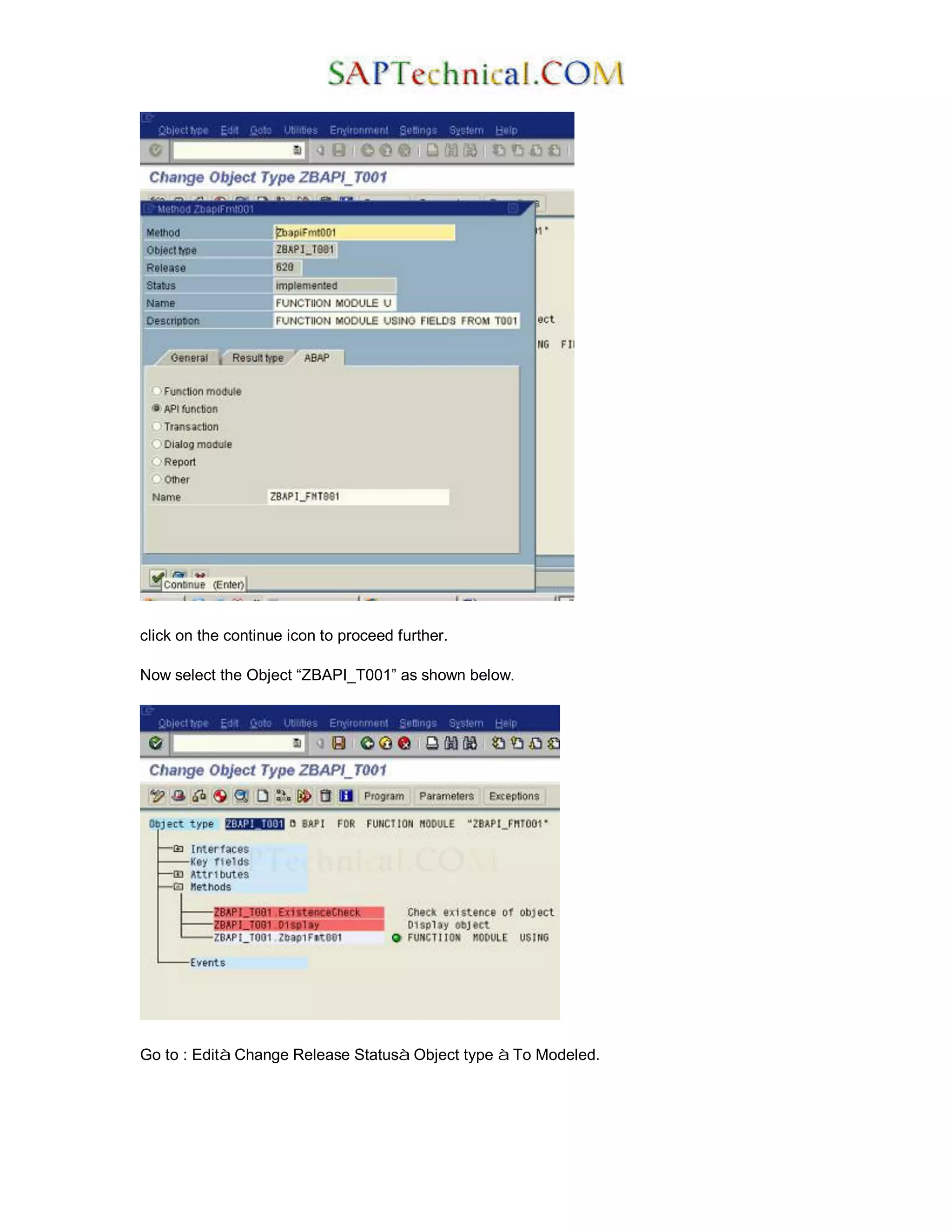 Step By Step Creation Of A Bapi In Detailed Steps With Scr… Pdf