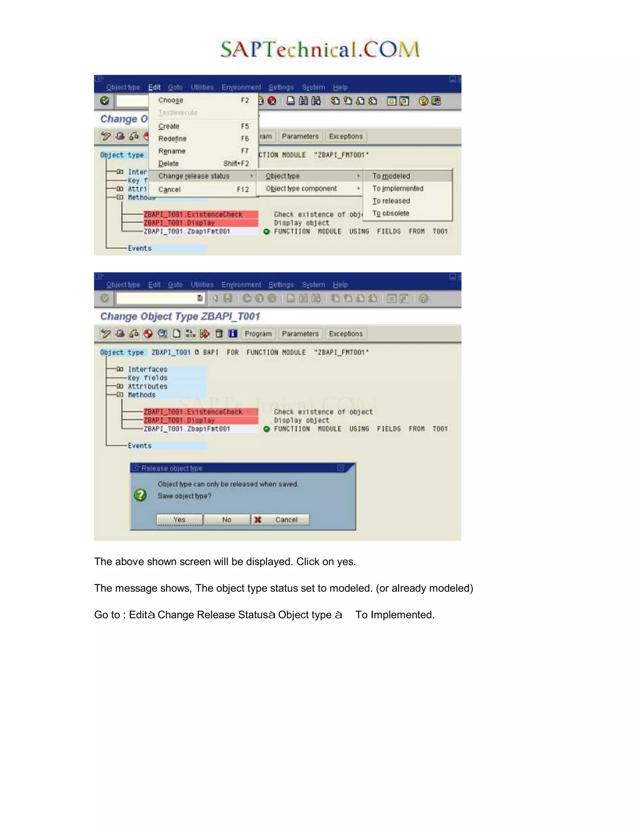 Step By Step Creation Of A Bapi In Detailed Steps With Scr Pdf