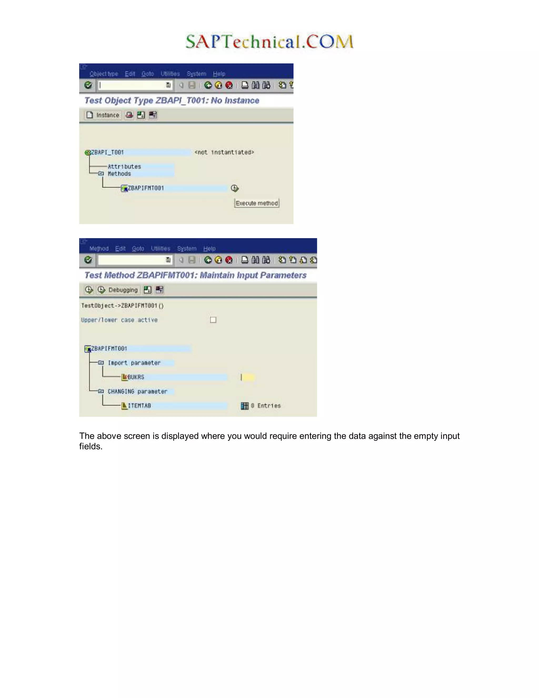 Step By Step Creation Of A Bapi In Detailed Steps With Scr Pdf