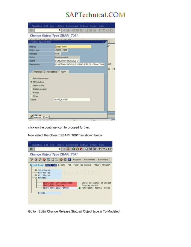 Step by-step creation of a bapi in detailed steps with scr… | PDF | Operating Systems | Computer ...