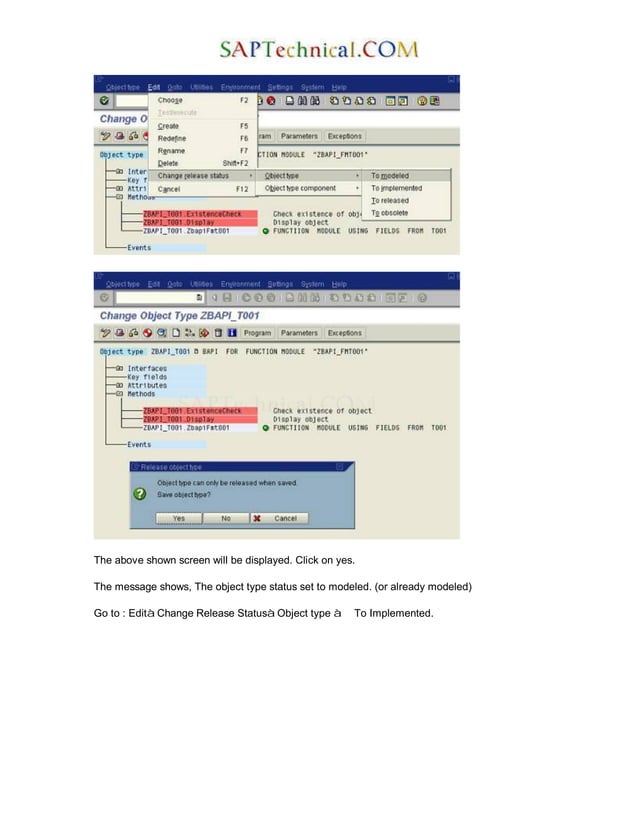 Step by-step creation of a bapi in detailed steps with scr… | PDF | Operating Systems | Computer ...
