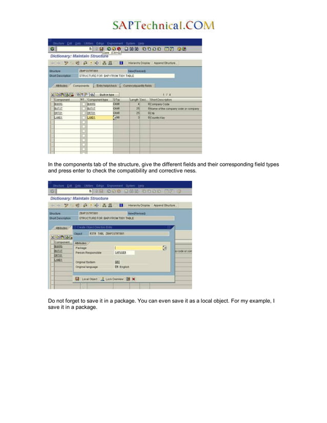 Step by-step creation of a bapi in detailed steps with scr… | PDF | Operating Systems | Computer ...
