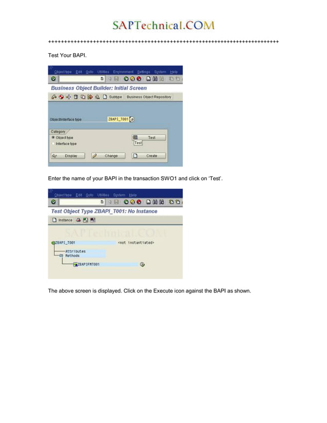 Step by-step creation of a bapi in detailed steps with scr… | PDF | Operating Systems | Computer ...