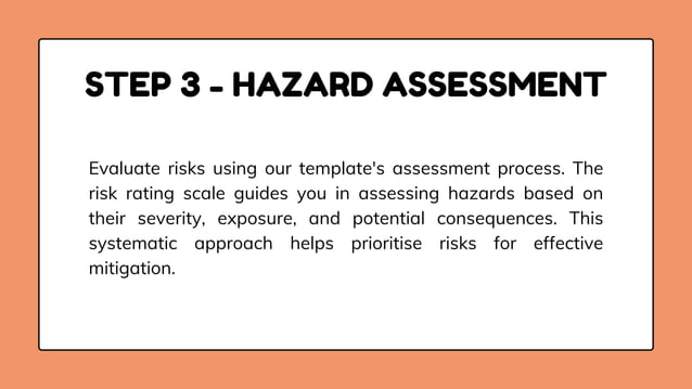 Step-by-Step Guide Conducting a Hazard Assessment Using a Template.pptx ...