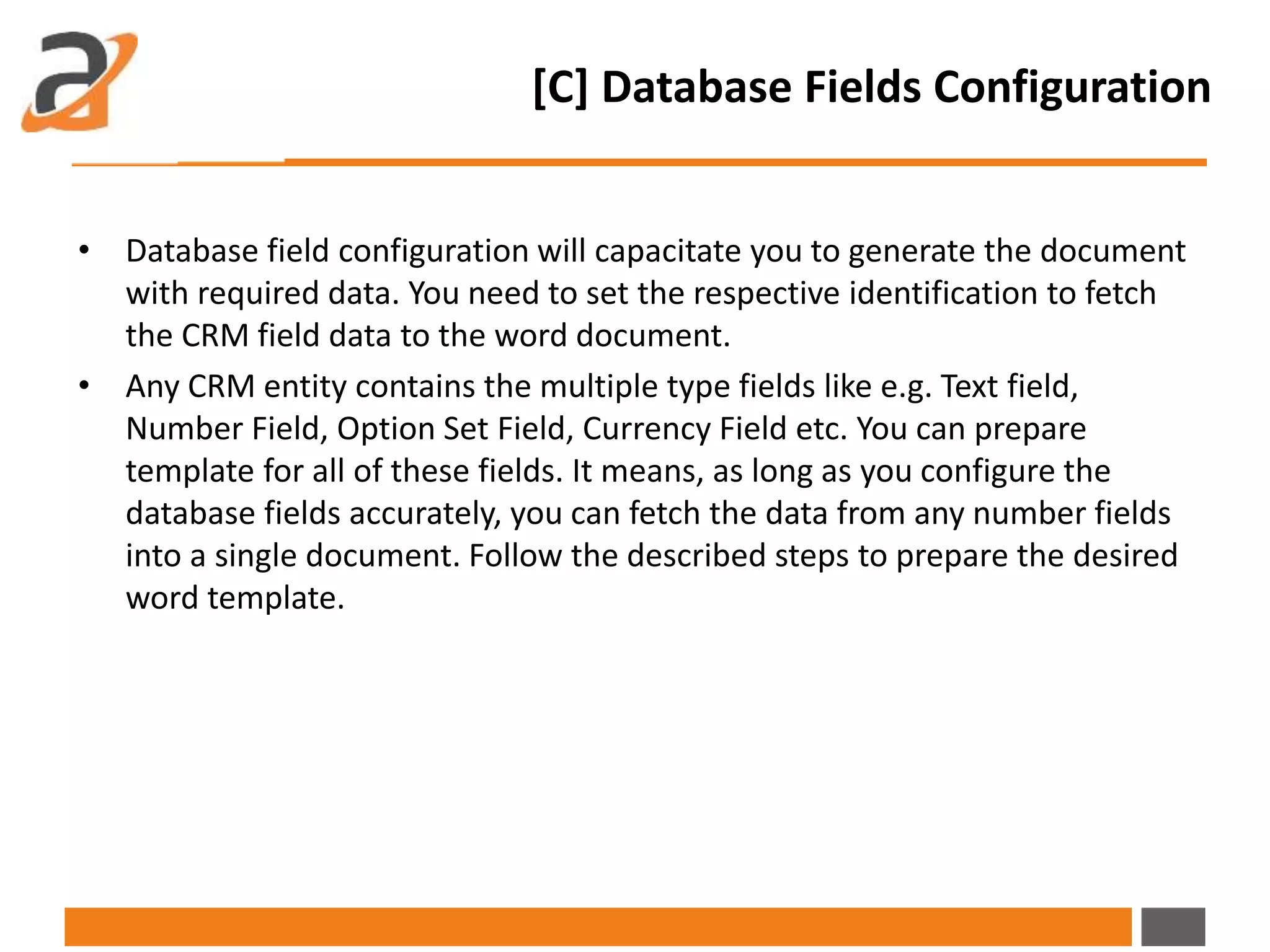 [Step by-step guide] configure document generation functionality in ms dynamics 365 | PPTX