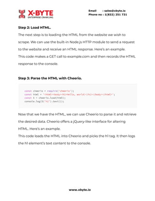 Step-by-Step Guide: How to Perform Cheerio Web Scraping? | PDF