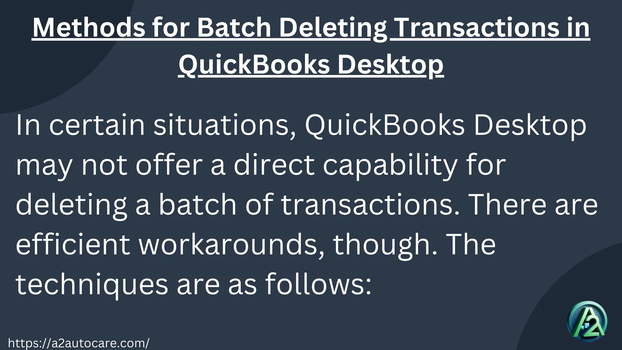 Step-by-Step Guide to Batch Deleting Transactions in QuickBooks Desktop | PDF