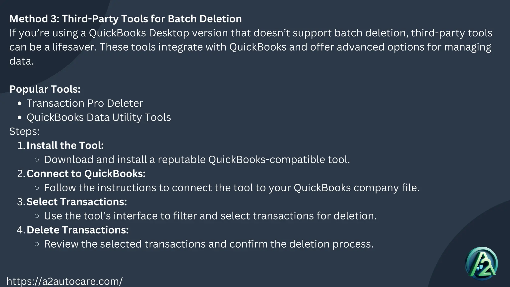 Step-by-Step Guide to Batch Deleting Transactions in QuickBooks Desktop | PDF
