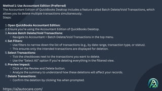 Step-by-Step Guide to Batch Deleting Transactions in QuickBooks Desktop ...