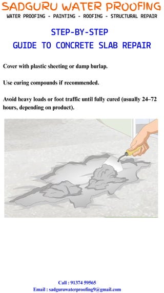 “EASY Concrete Repair – Step-by-Step Tutorial” | PDF