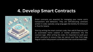 Step-by-Step Guide to Creating Your Own AI-Powered Meme Coin | PPT