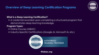 Step-by-Step Guide to Deep Learning Certification Programs | PPT | Free ...