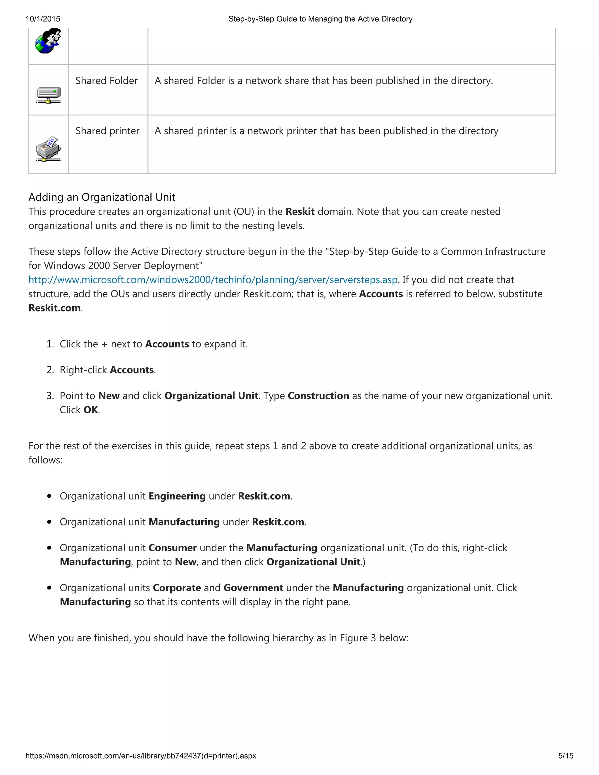 Step by-step guide to managing the active directory | PDF