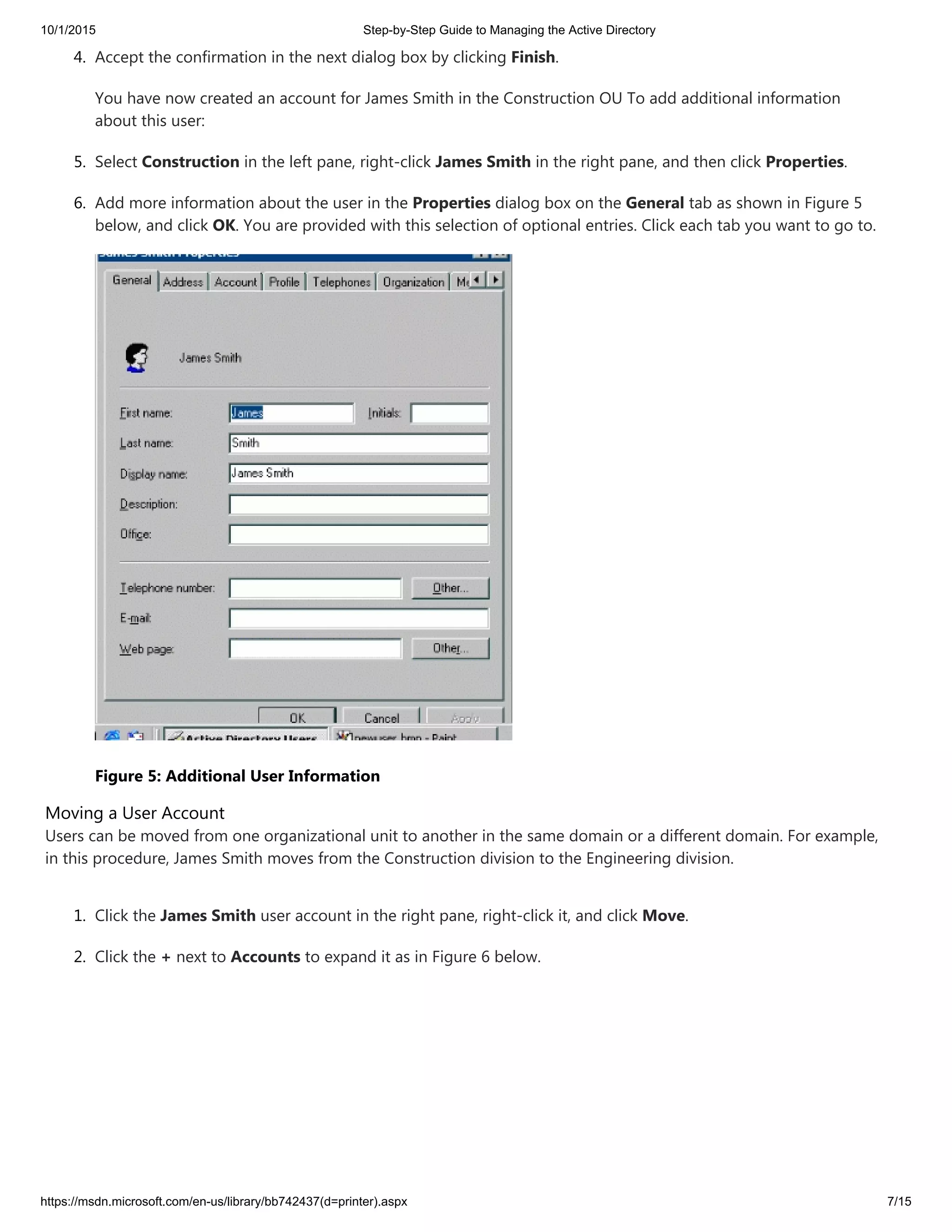 Step by-step guide to managing the active directory | PDF