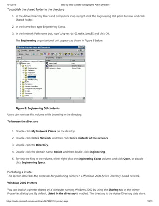 Step by-step guide to managing the active directory | PDF