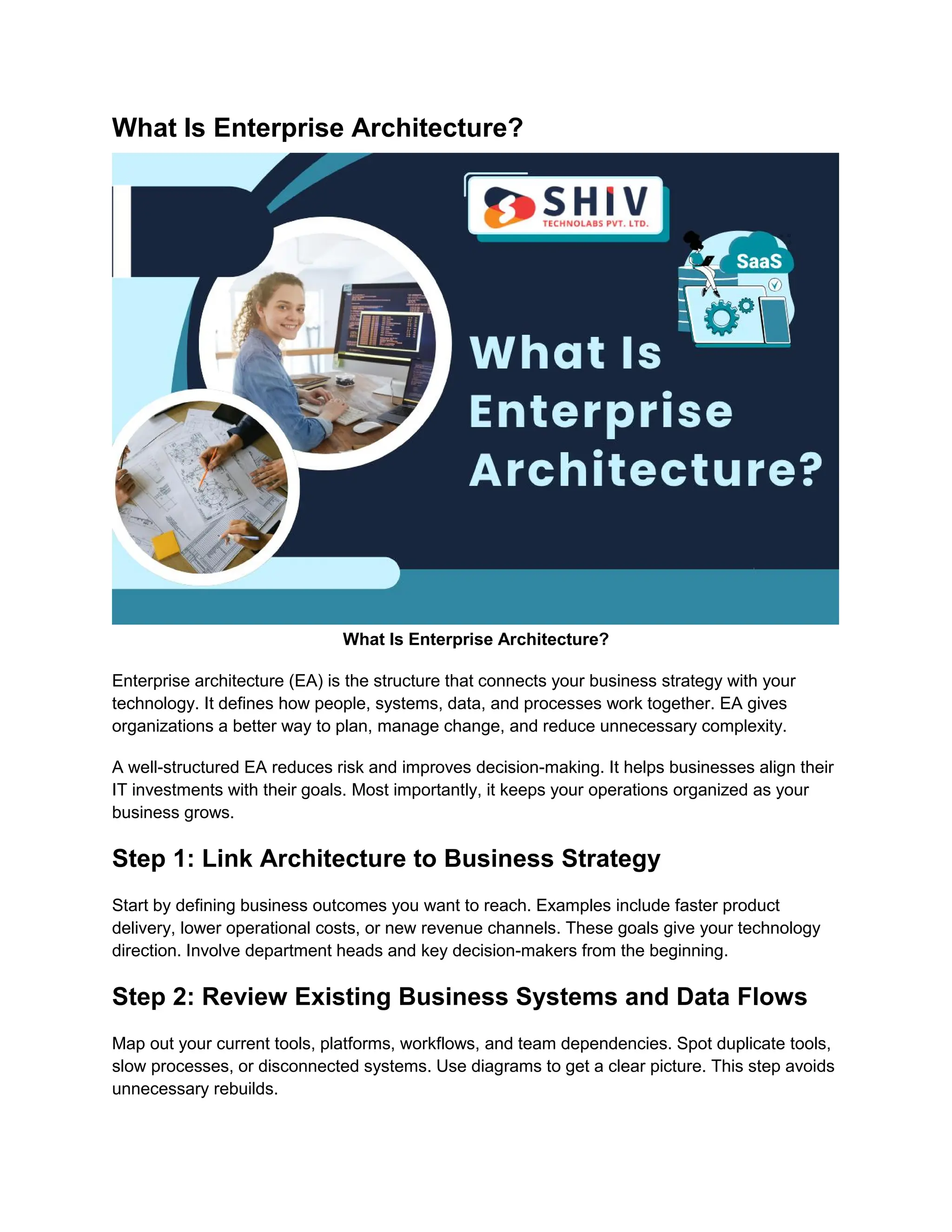 Modern Enterprise Architecture: Step-by-Step Guide | PDF