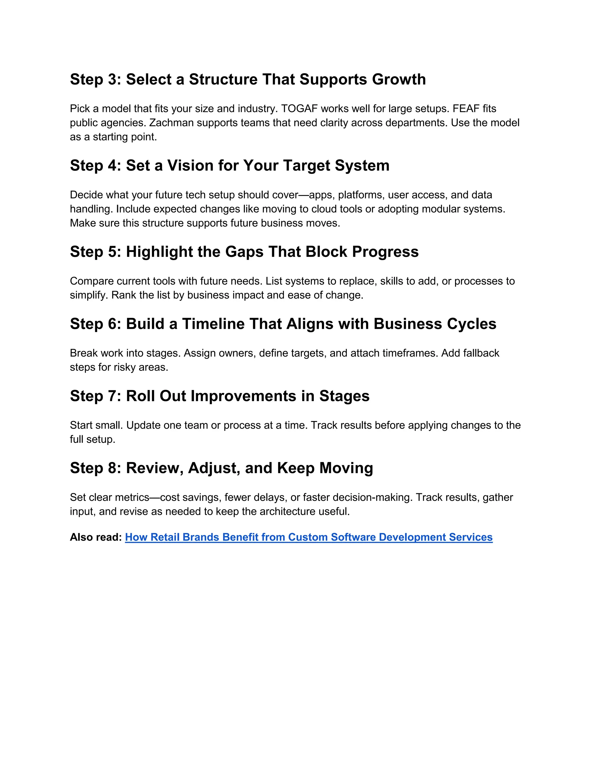 Modern Enterprise Architecture: Step-by-Step Guide | PDF