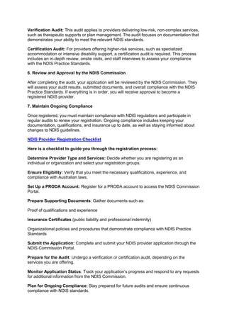 Step-by-Step Guide to NDIS Provider Application and Registration ...