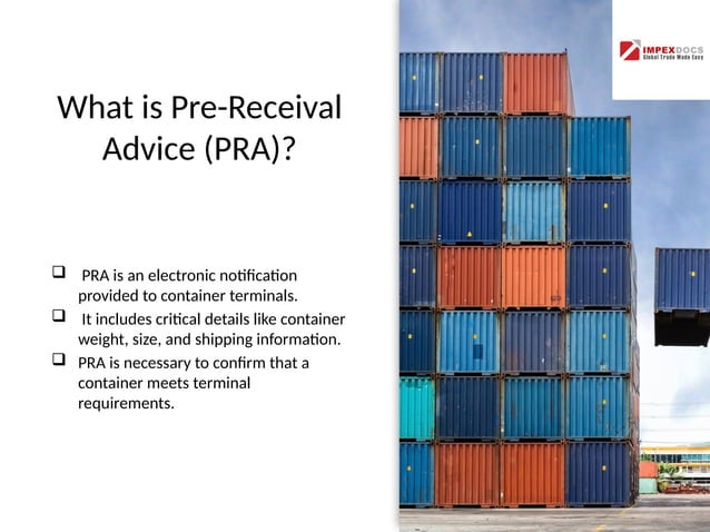 Step-by-Step Guide to Pre-Receival Advice in Australia | PPT