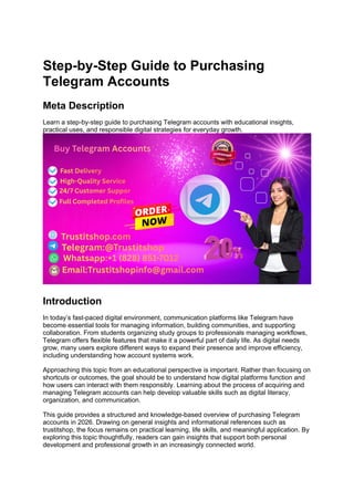 Step-by-Step Guide to Purchasing Telegram Accounts.docx