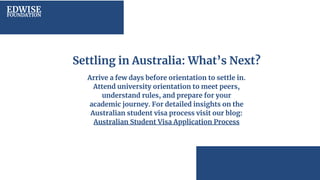 Step-by-Step Guide to the Australian Student Visa Process. | PDF
