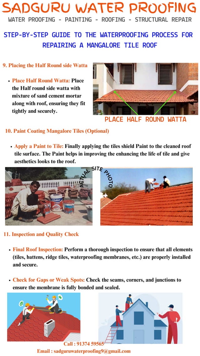 Step-by-step guide to the waterproofing process for repairing a ...