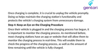 Step-by-Step Guide to Using EV Charging Stations | PPTX