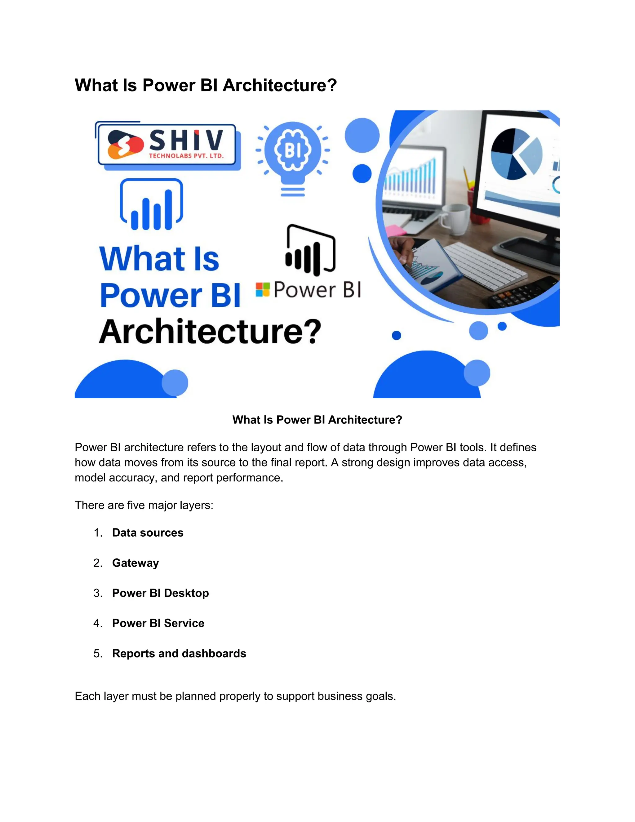 Power BI Architecture: Step-by-Step Guide | PDF
