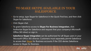 Step-by-Step Process of Skype Integration with Salesforce.pptx