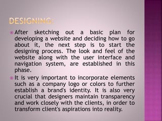 Step by-step process to create a website | PPTX