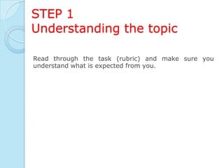Step by-step to essays | PPTX | Homework and Study | Education