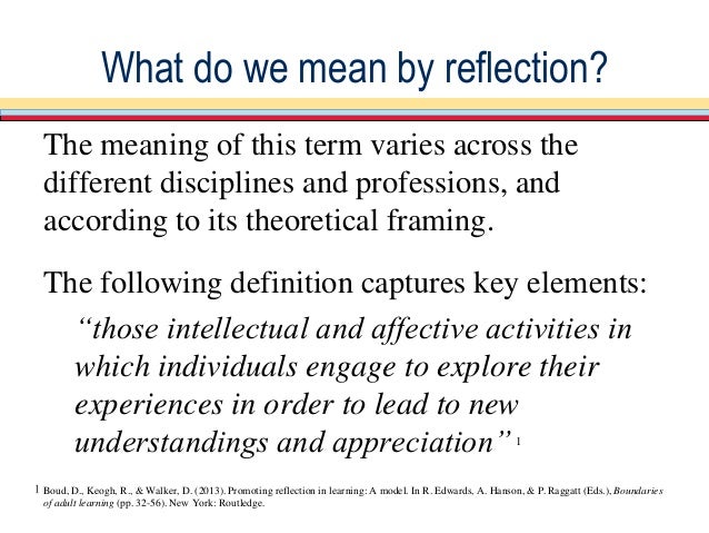 Developing Reflective Exercises for your STEP Forward Activity