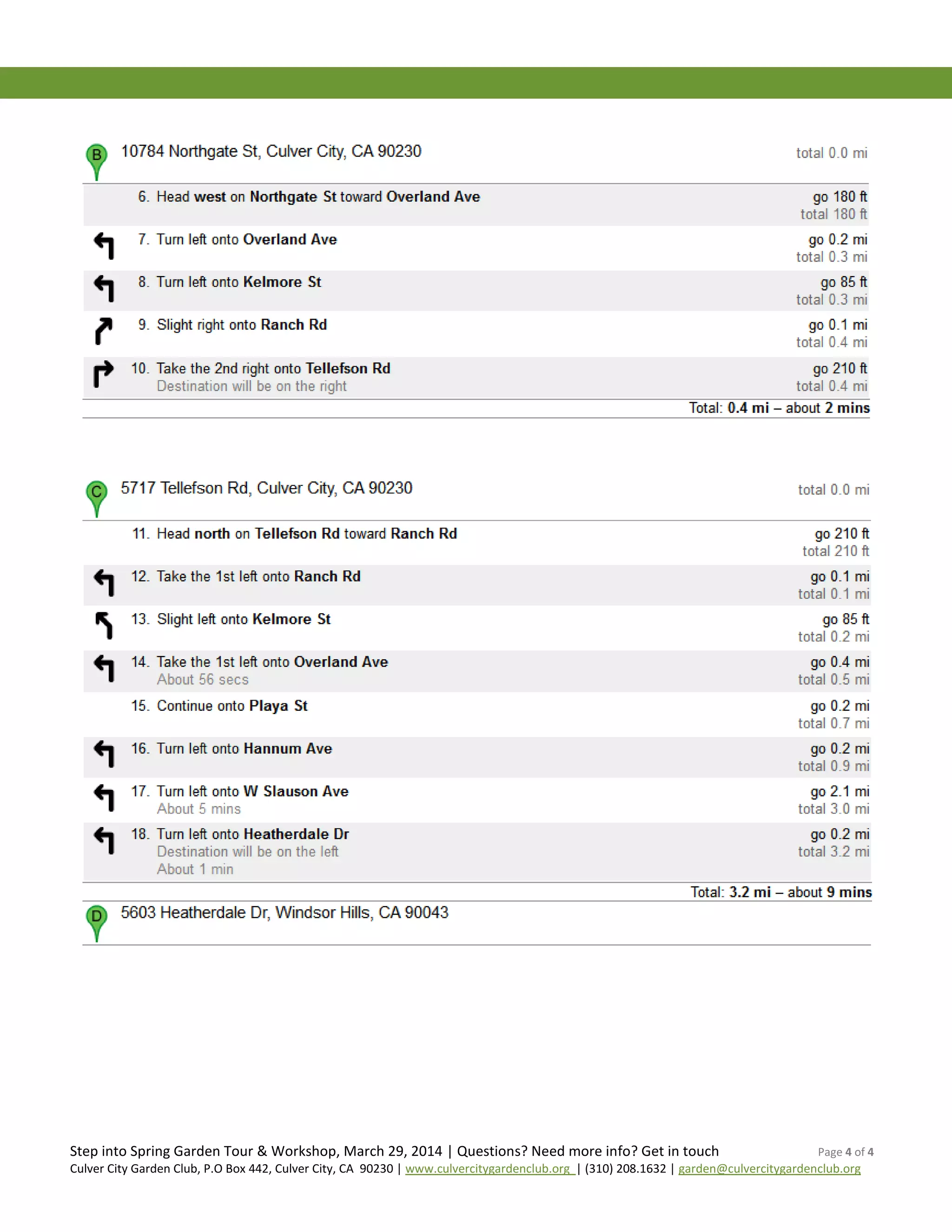 Step into Spring Garden Tour and Workshop | PDF