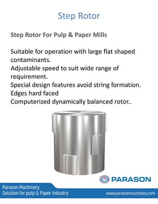 Step Rotor Pulp Machine Equipment | PDF | Home Appliances | Home & Garden