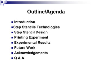 Step stencil ppt | PPT