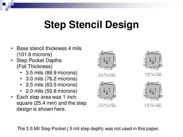 Step stencil ppt