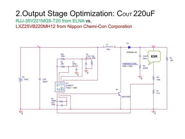 Boost Converter Circuit (Step-up) using PSpice | PPT